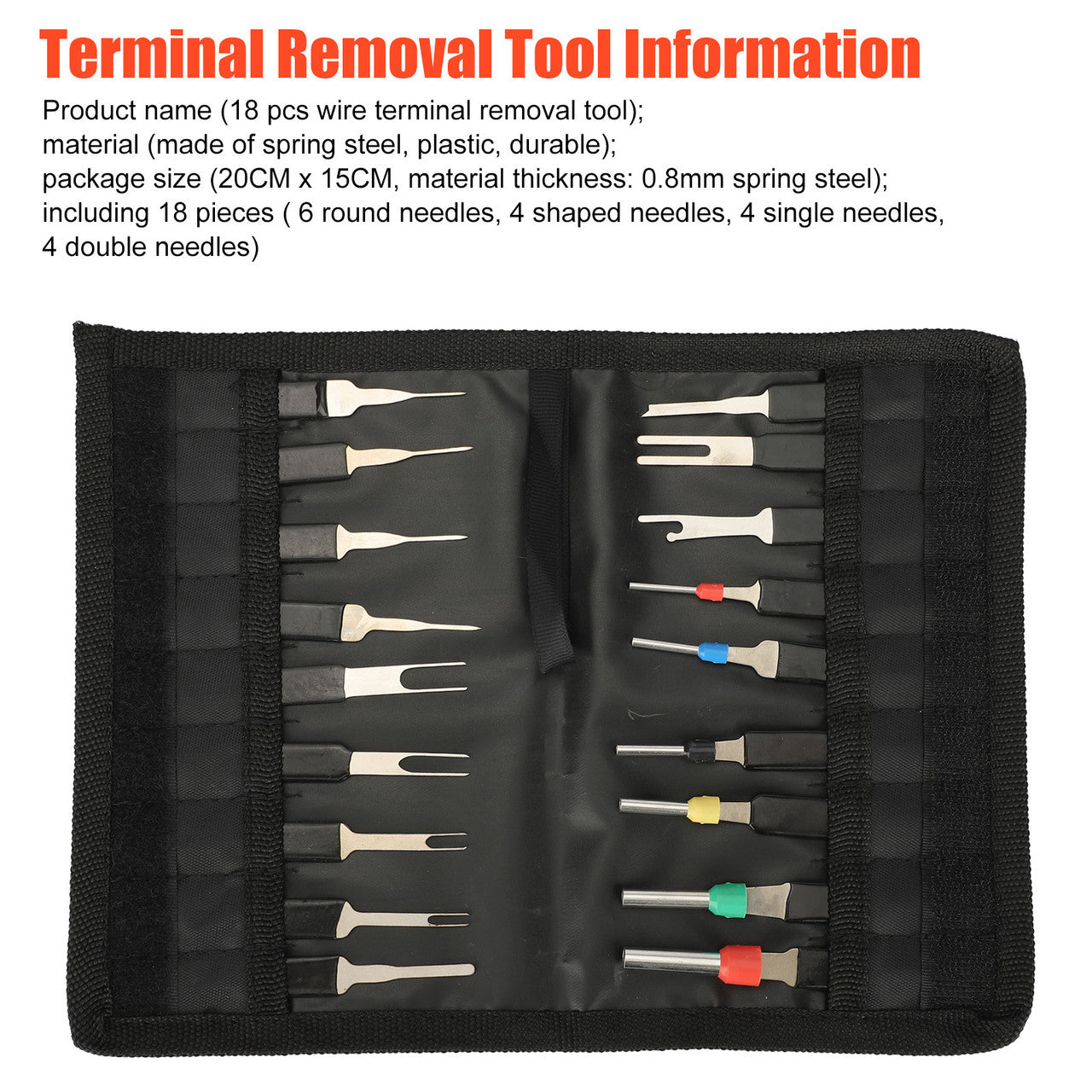 Automotive Electrical Connector Wire Terminal Removal Kit Set for Cars ...